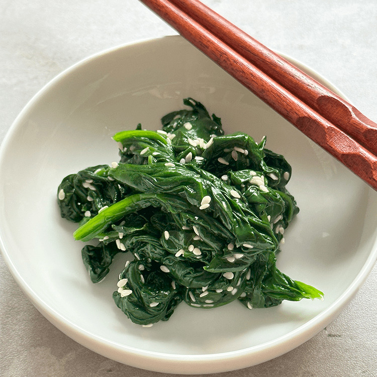 Spinach Namul Recipe (ほうれん草のナムル – Horenso no Ohitashi)