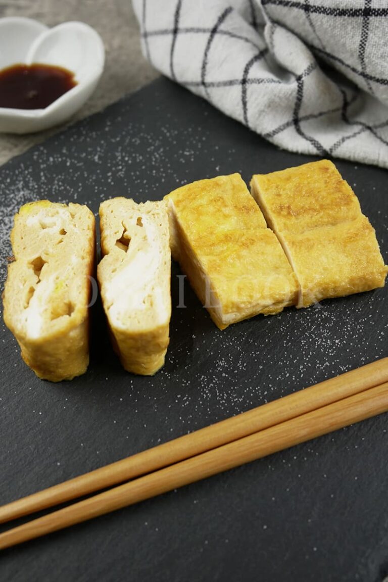 Japanese Sweet Rolled Omelet (Atsuyaki Tamago – 厚焼き玉子)