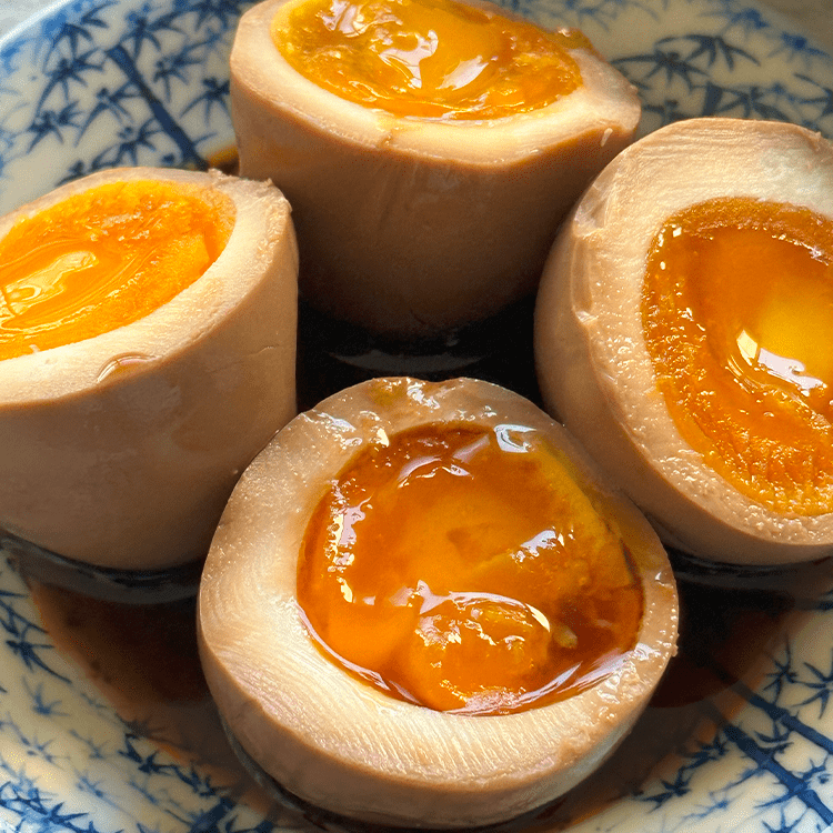 Ramen marinated eggs (味玉、煮卵 : Ajitama, Nitamago)